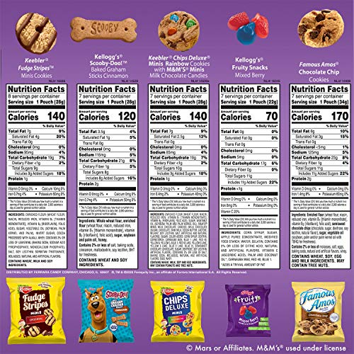 Keebler Sweet Treat Variety Pack, Fudge Stripes, Chips Deluxe Rainbow ...