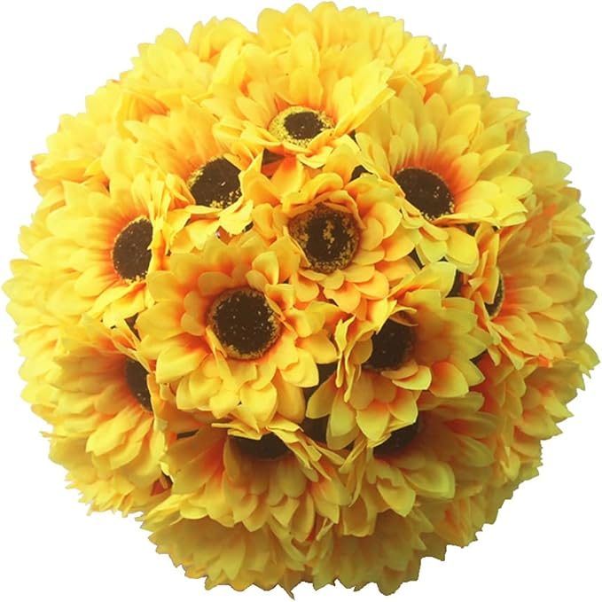Artificial Sunflower Flower Ball, Sunflower Grass Ball Kindergarten ...