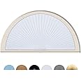 Amazon.com: Jlong Arch Window Shade Half Circle Window Shade Paper Blinds for Windows Cordless ...