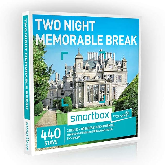 Buyagift Two Night Memorable Minibreak Experience Gift Box - 330 two night breaks in the UK and ...