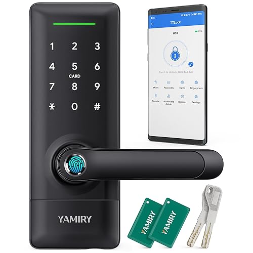 Smart Door Lock, Biometric Fingerprint, Keyless Entry, App Control, 6 ...