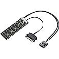 Amazon.com: 9Pin Internal USB Hub, 4 Internal USB 2.0 Ports Splitter ...