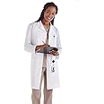 Amazon.com: Meta 15113 Fundamentals Women's 37" Lab Coat White M ...
