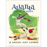 Amazon.com: Atlanta - Home of the Braves - Delta Air Lines - Vintage ...