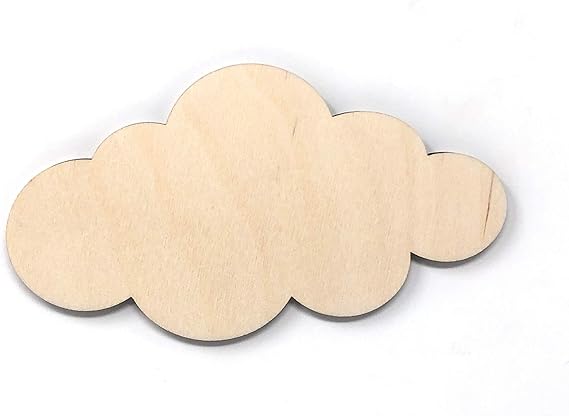 Amazon.com: Gocutouts 12" Wooden Cloud Cutouts Shapes Wooden Cloud ...