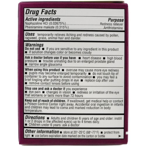 Bausch & Lomb Opcon-A Eye Drops, 0.5 Ounce (Pack of 2), Package may vary