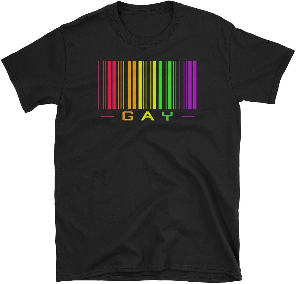 LGBTQ Pride Gay Bar Code T-Shirt - Schwarz - XX-Large: That Merch Store ...