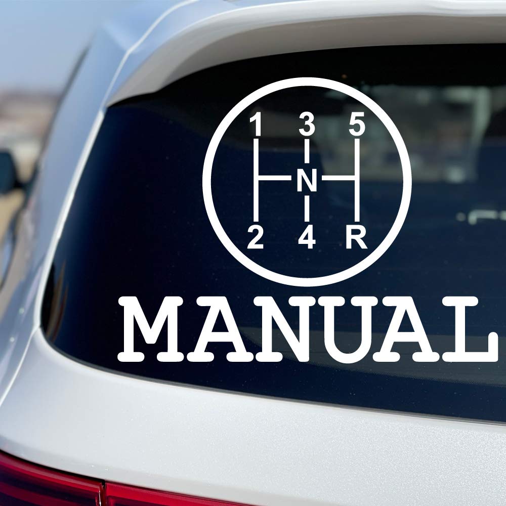 Amazon.com: Manuals Transmission Stick Shift Vinyl Decal Sticker (MT-01 ...