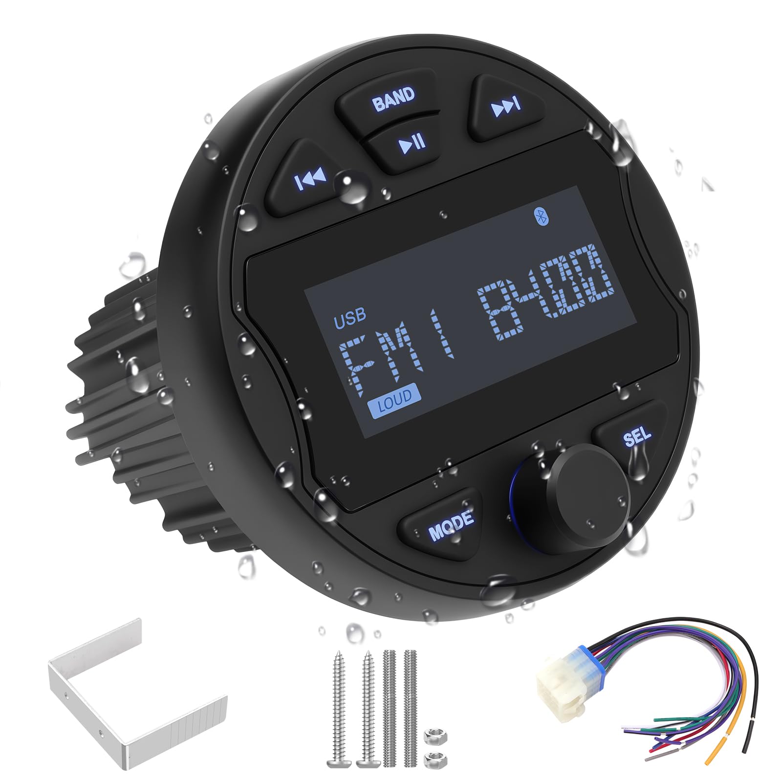 Marine Boat Stereo Receiver, Waterproof Boat Stereo Radio System ...