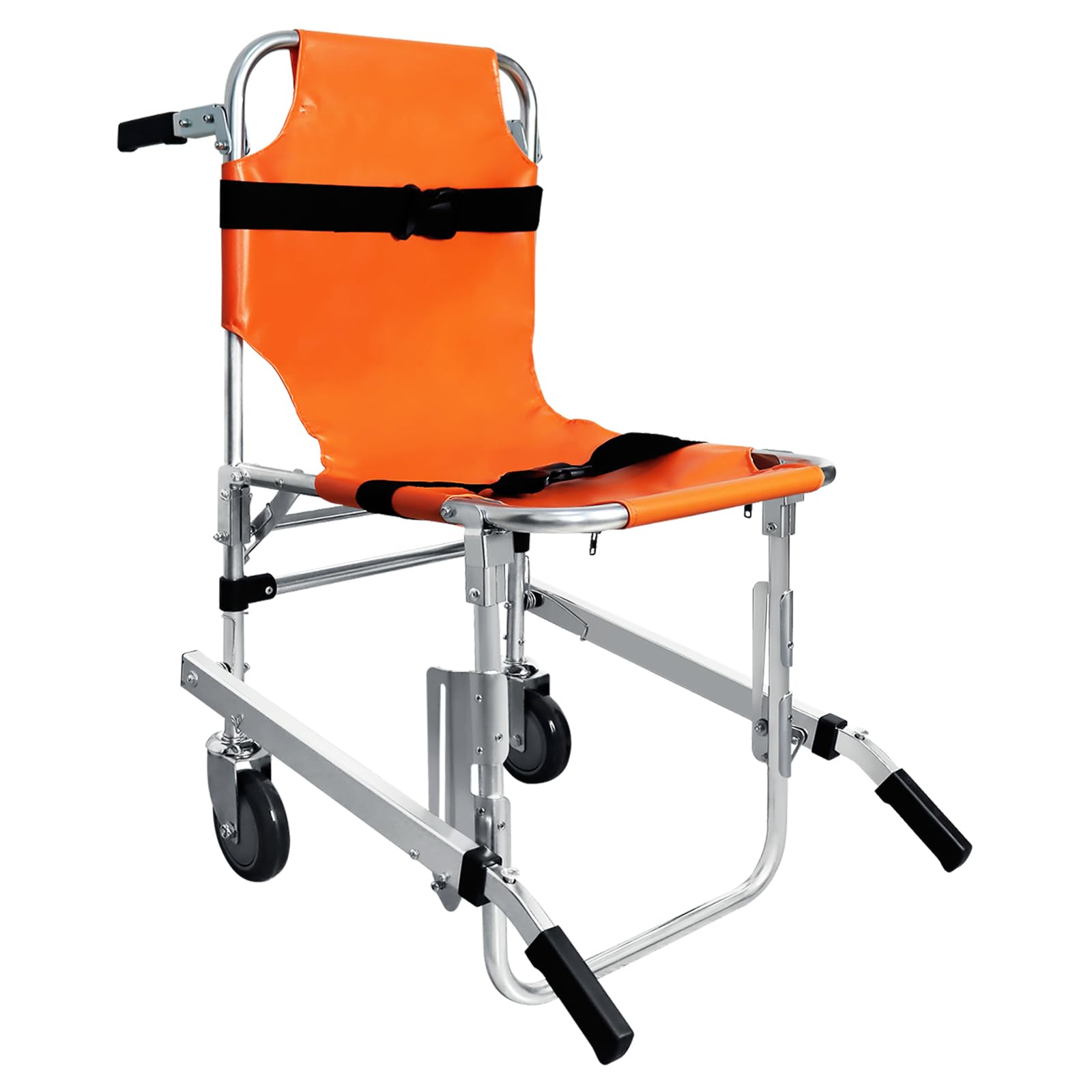 YHK Portable Stair Stretcher Chair, Two-Wheeled Elderly Stair Chairs ...