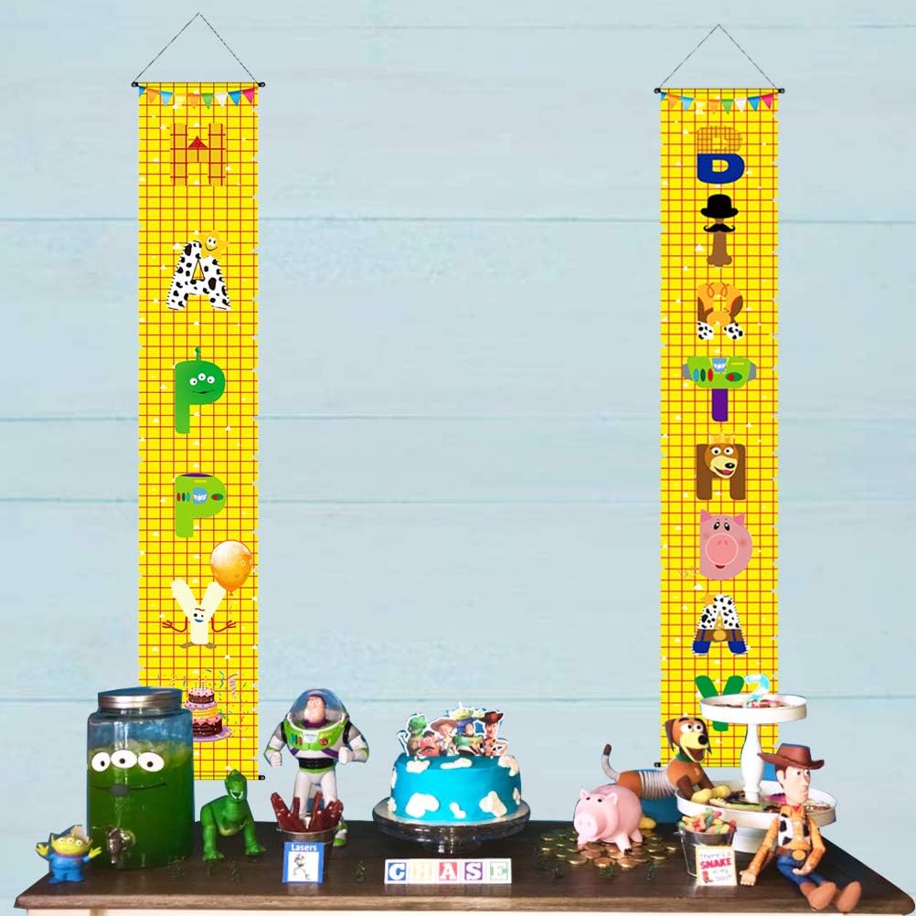 LLH Toy Story Happy Birthday Porch Sign, Birthday Banner Door Sign ...