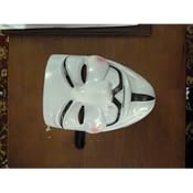 Amazon.com: V for Vendetta Mask White: Clothing
