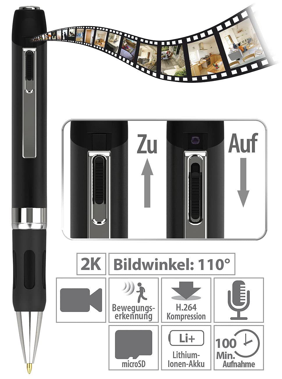 Mua OctaCam Camera Pen: Ballpoint Pen Video Camera with 2K, Motion ...