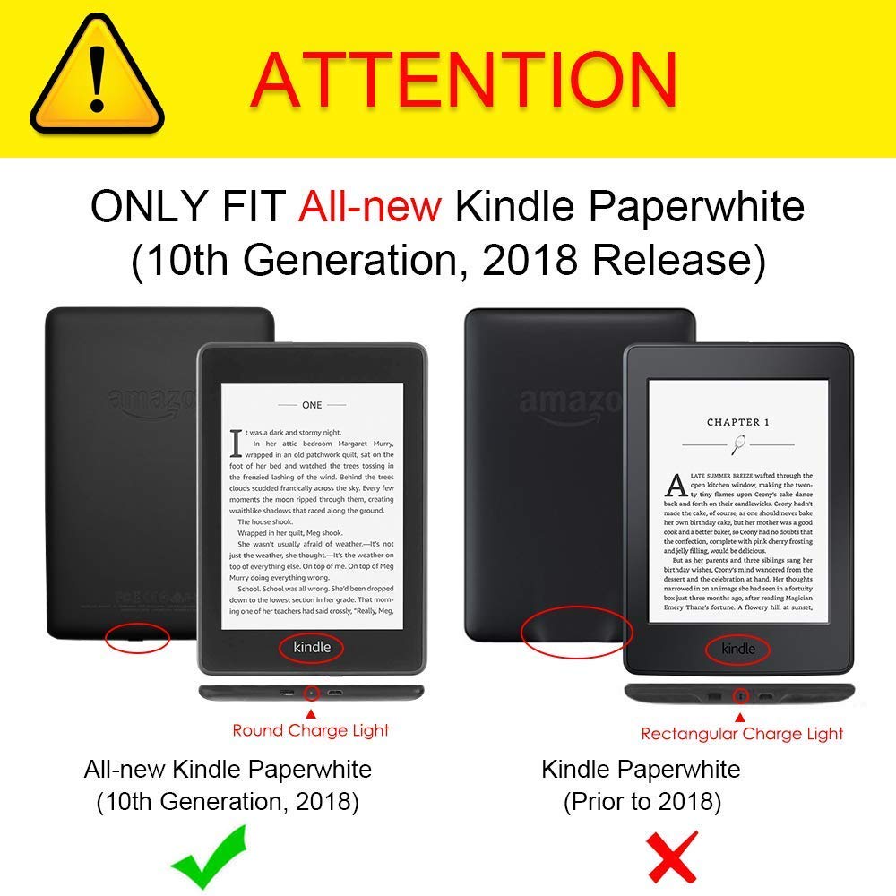 PU Leather Folio Case Cover For All-New Amazon Kindle Paperwhite 10th Gen 2018 | eBay