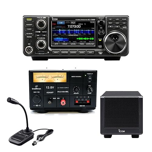 Icom IC-7300 100W HF/50MHz SDR Amateur Radio Transceiver Bundle With SM ...