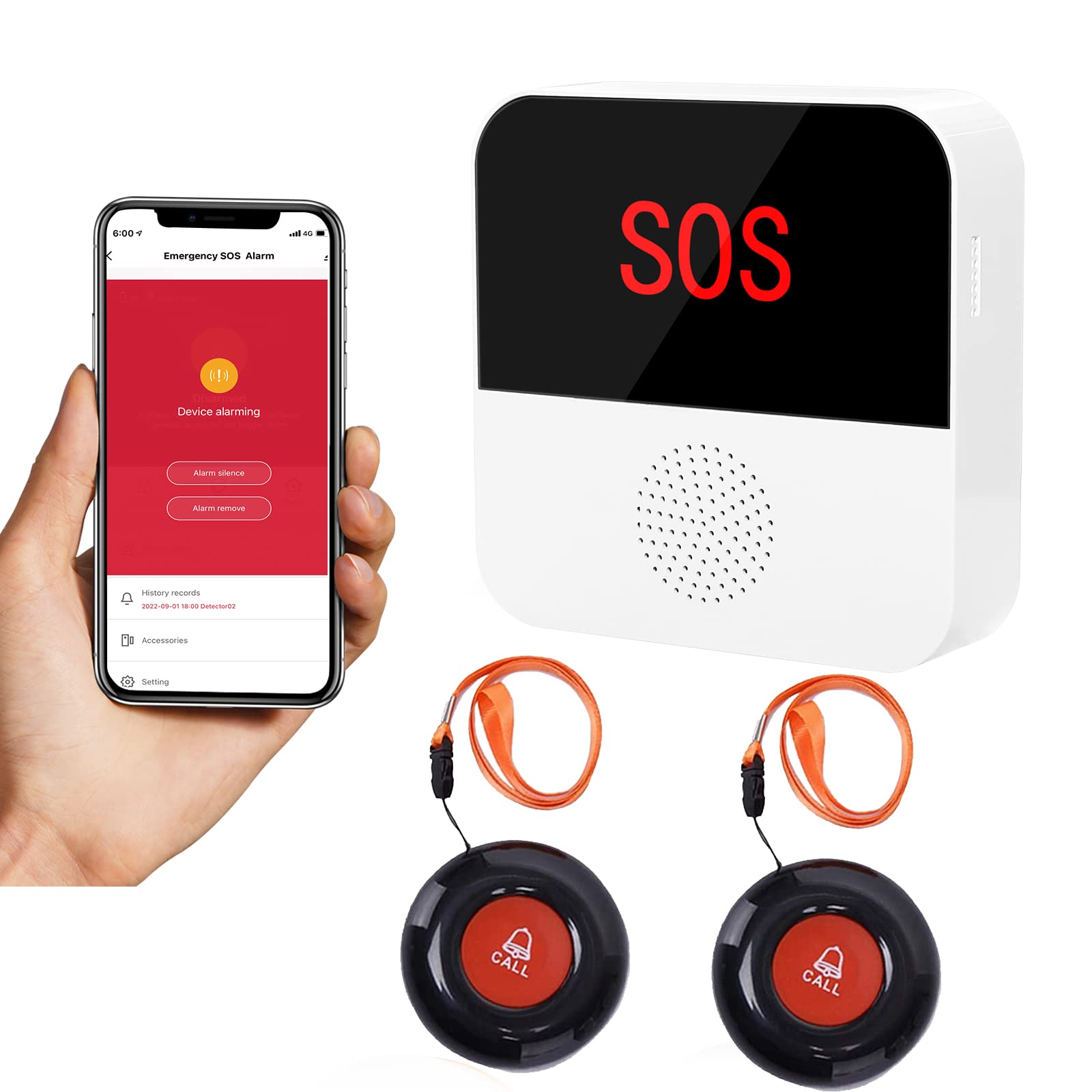 Mua WiFi Smart Wireless Caregiver Pager Call Button System Emergency ...