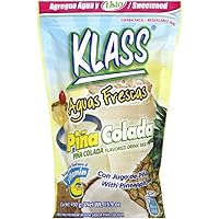 Amazon.com : Klass Listo Agua Fresca Pina Colada Drink Mix, Pack of 1 ...