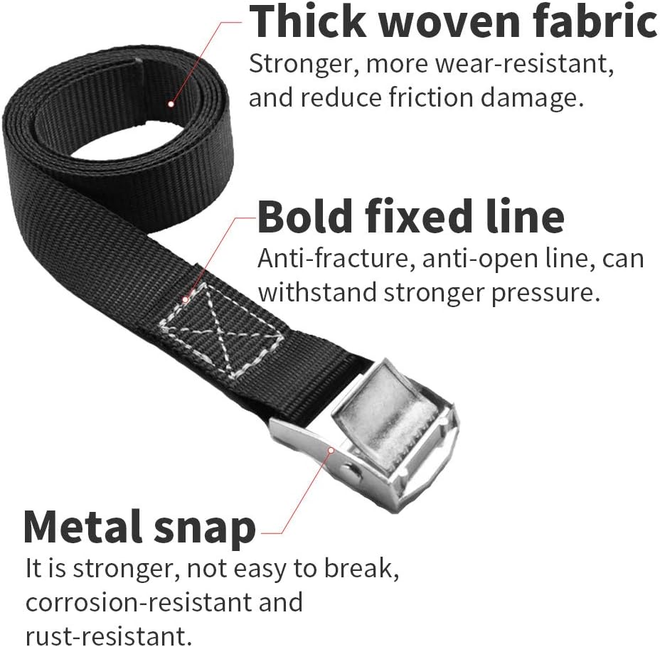 Speyang Fastening Straps with Buckle, Adjustable Lashing Straps Tie ...