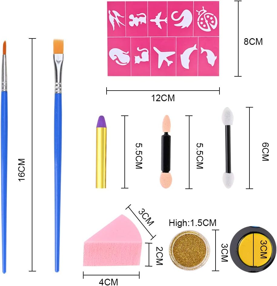 Faburo Face Painting Set, Face Paint Palette, Face Paint Kit for Kids ...