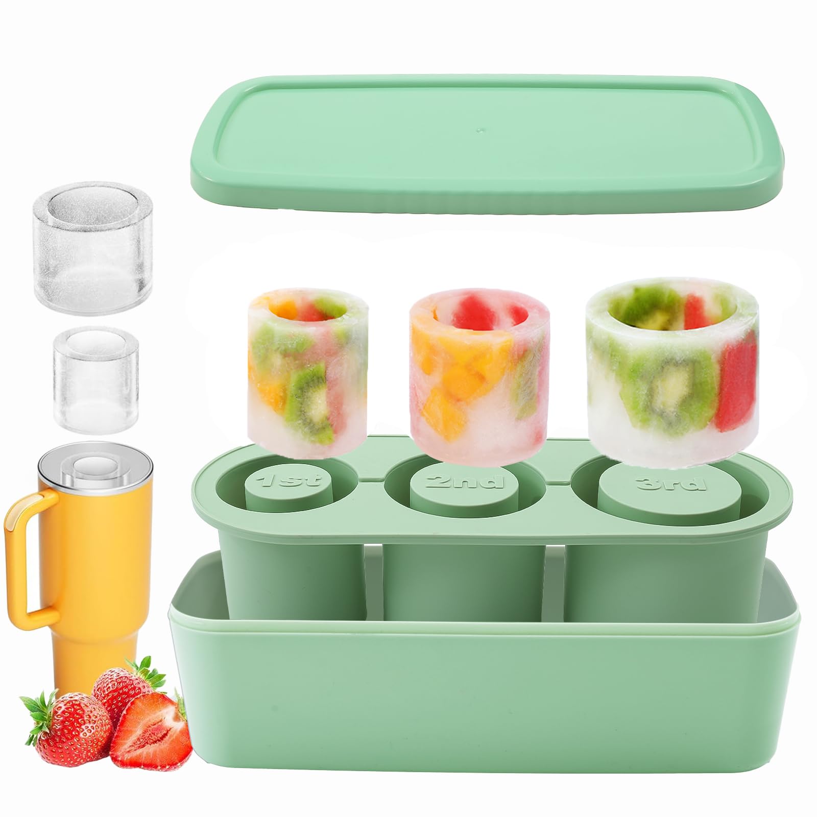 stanley ice mold -2024 Upgraded version Stanley Ice Cup,30-40 oz glass ...