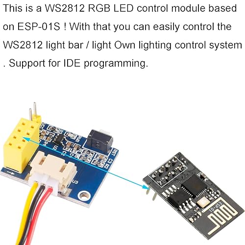 Ws2812 Rgb Led Module For Esp8266 Esp01 Esp01s Esp8266 Esp 01 Esp 01s
