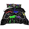 Amazon.com: Z.Jian HOME Gaming Comforter for Boys Teen,Game Contoller Bedding Set for Boys Kids ...