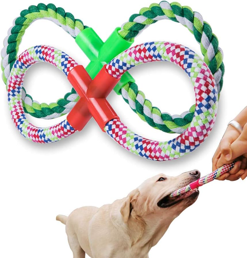 Pet Supplies : YIDADA Dog Rope Toy Aggressive Chewers - Dog Chew Toys 8 ...