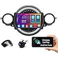 Amazon.com: 9" Android 13 Double Din Car Stereo with Wireless Carplay ...