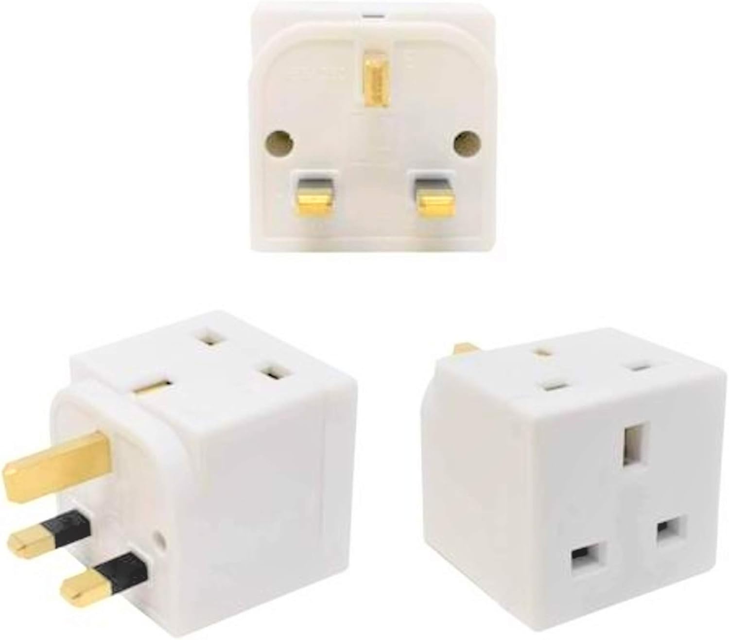 HomeBerg 2 Way Double Plug Adaptor – Multi Plugs Extension Sockets ...