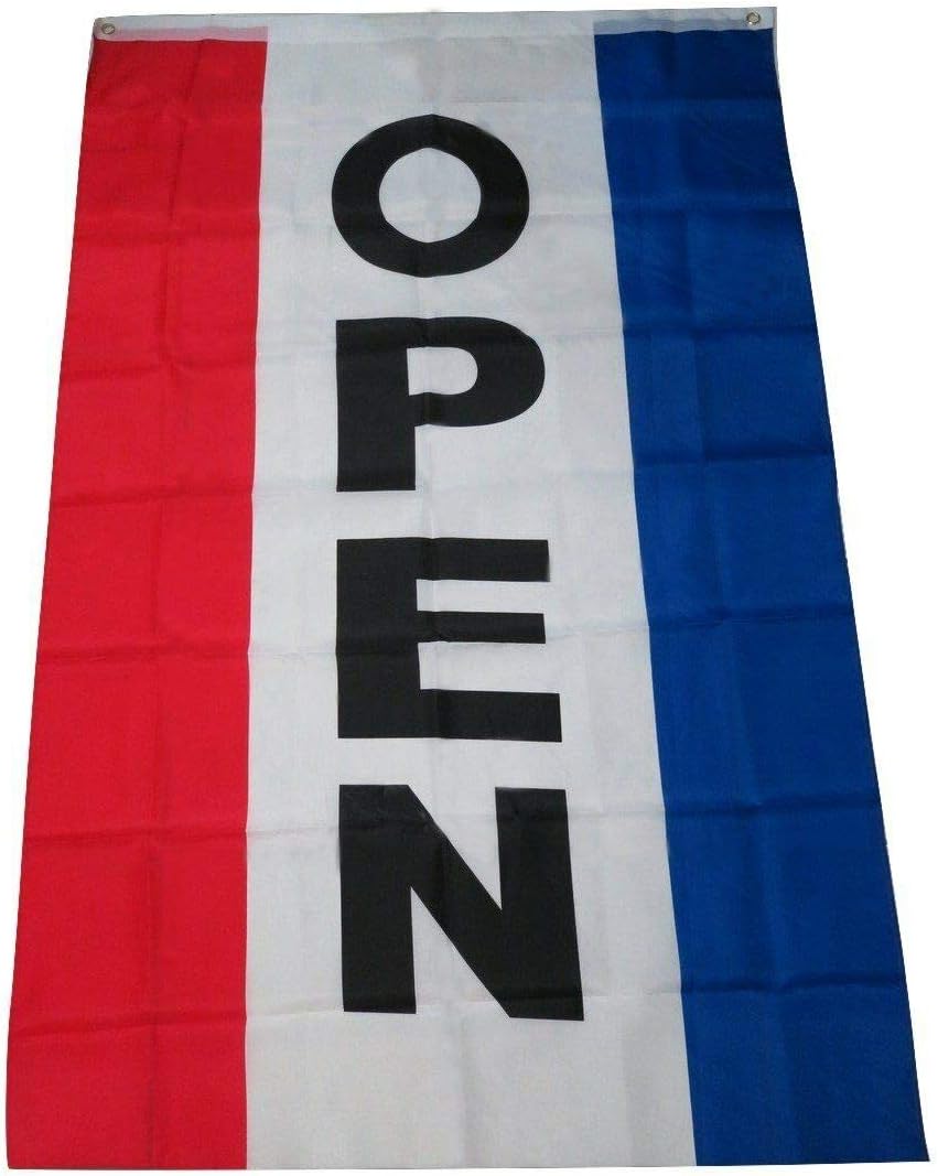 Amazon.com: Trade Winds 3x5 Open Flag Advertising Vertical Open Flag ...