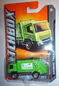 Amazon.com: Matchbox 2011 City Action Go Green Garbage Truck Trash ...