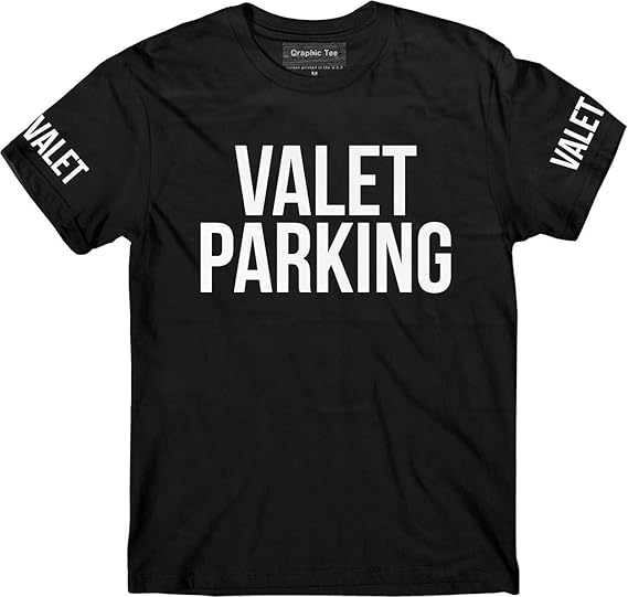 Smart People Clothing Valet Parking t-Shirt, Parking t-Shirt, Staff t ...