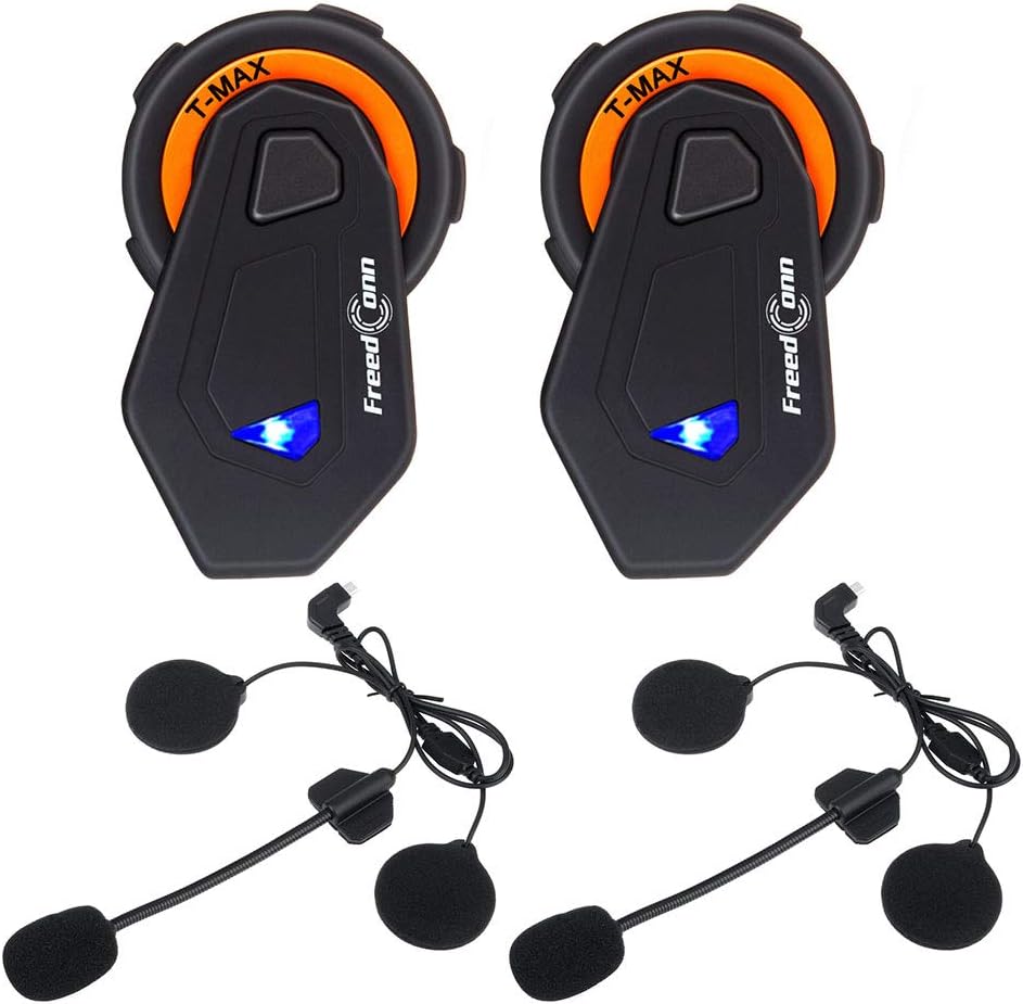 FreedConn Motorcycle Motorbike Intercom Bluetooth 4.1 Headsets Full ...