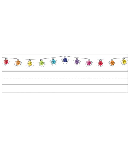 Schoolgirl Style Light Bulb Moments Name Tags for Classroom, Rainbow ...