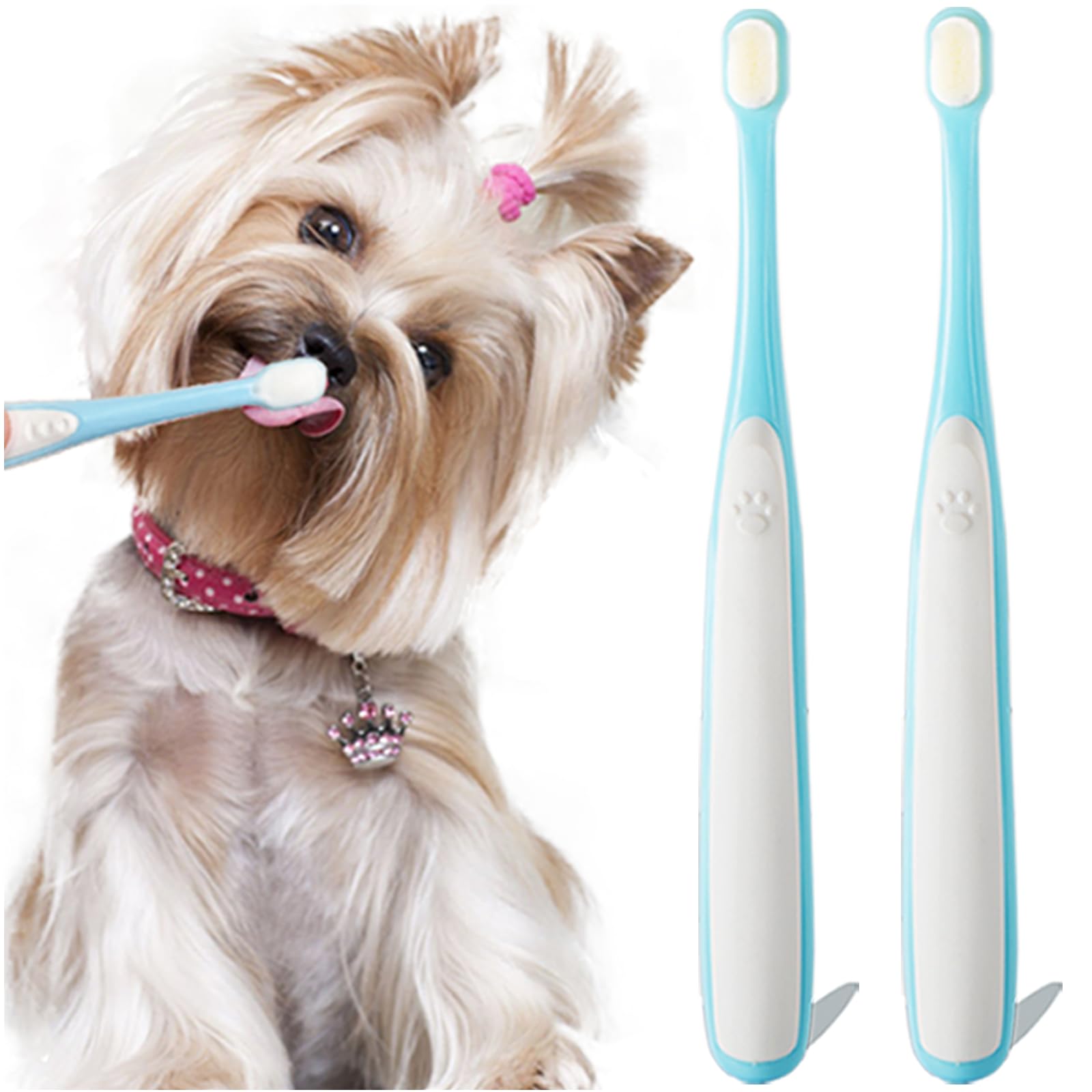 MoonyMars Small Dog Toothbrush, Cat & Puppy Tooth Brushing Kit, Ultra ...
