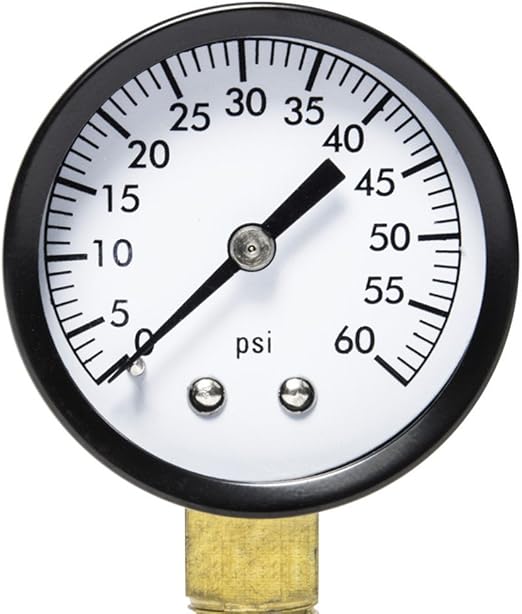 Pool Filter Pressure Gauge - Premium Spa/Pool / Aquarium Water Pressure ...