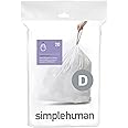 Amazon.com: simplehuman CW0163 20L, 20 Liners, White — Code D