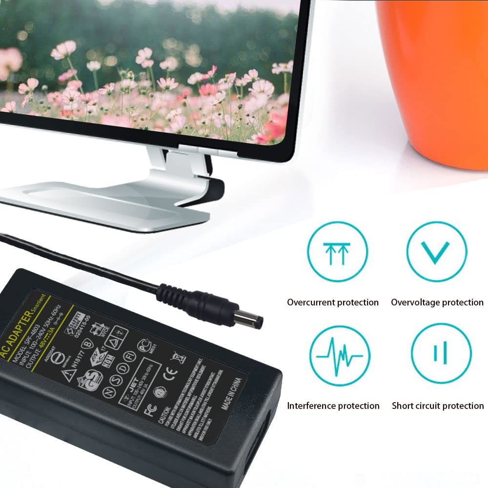 Mua AC DC 48V 3A Power Supply Adapter 144W 48V Charger 48V 3A Switching ...