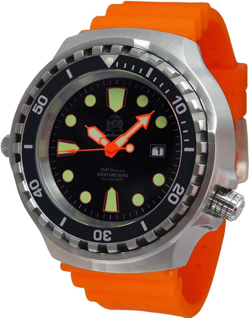 XXL 52mm - 1000m -Military Diver Watch Tauchmeister with Sapphire Glass ...