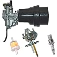 Amazon.com: Partman CARBURETOR & AIR FILTER BOX Fit for Suzuki JR50 ...