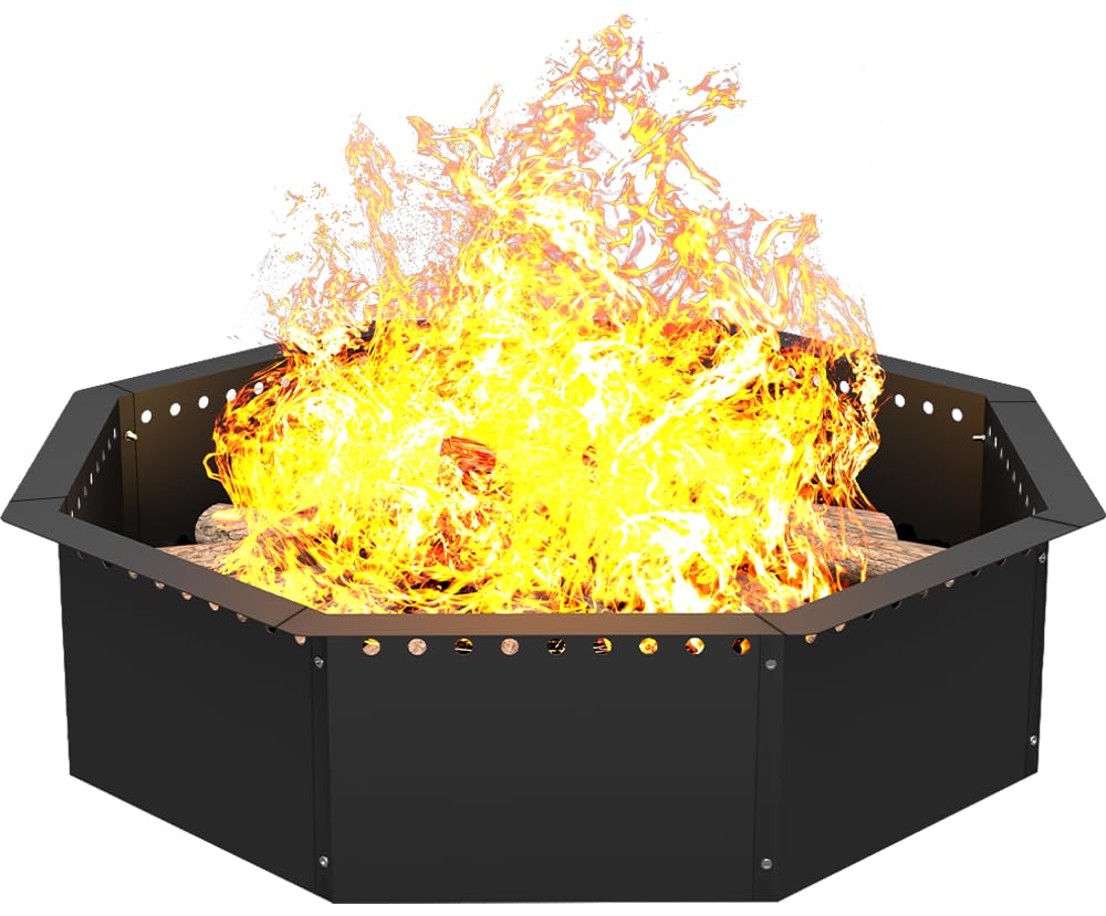 Mocomax Smokeless Fire Pit Ring 40-Inch Outer 36-Inch Inner Diameter ...