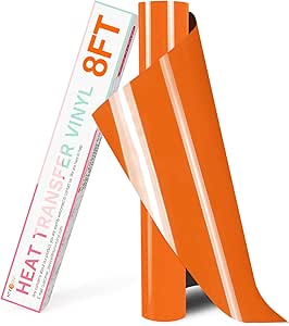 Amazon.com: HTVRONT HTV Vinyl Rolls Heat Transfer Vinyl - 12" x 8ft ...
