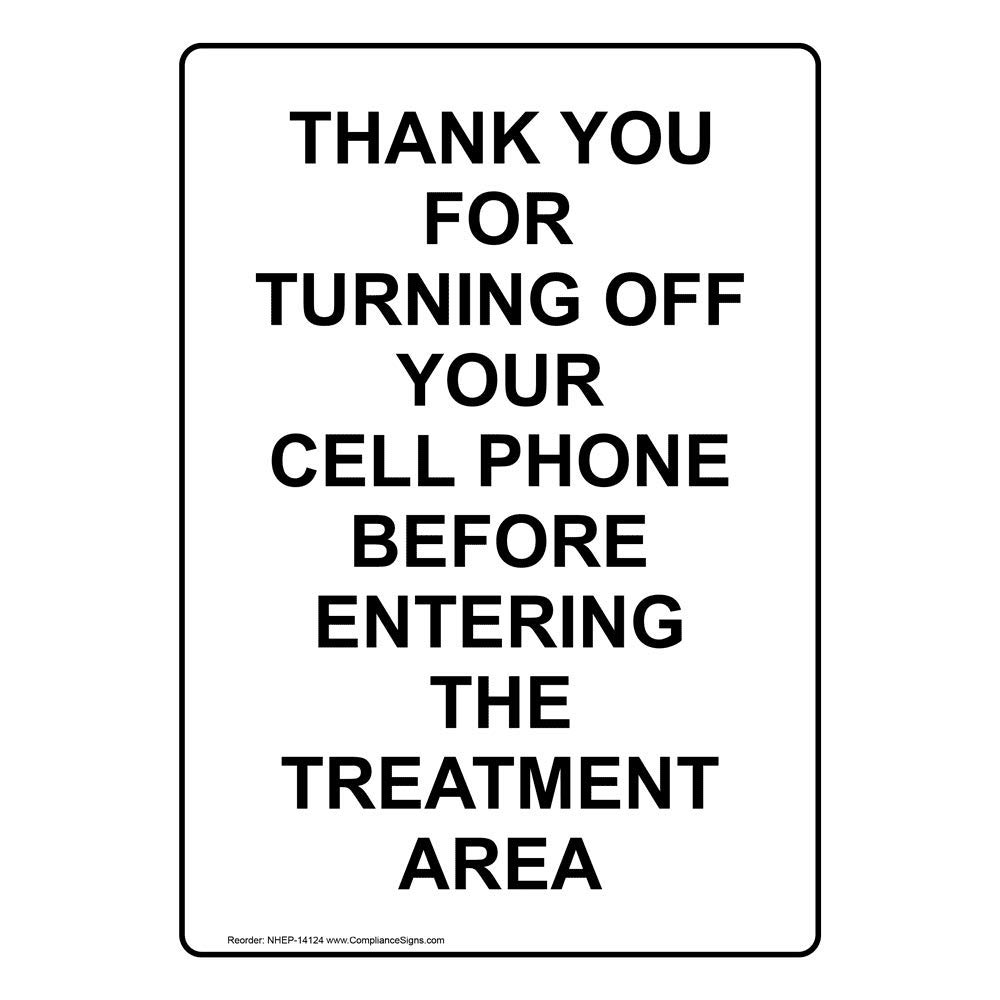 Amazon ComplianceSigns Vertical No Cell Phone In Treatment Area amazon-compliancesigns-vertical-no-cell-phone-in-treatment-area