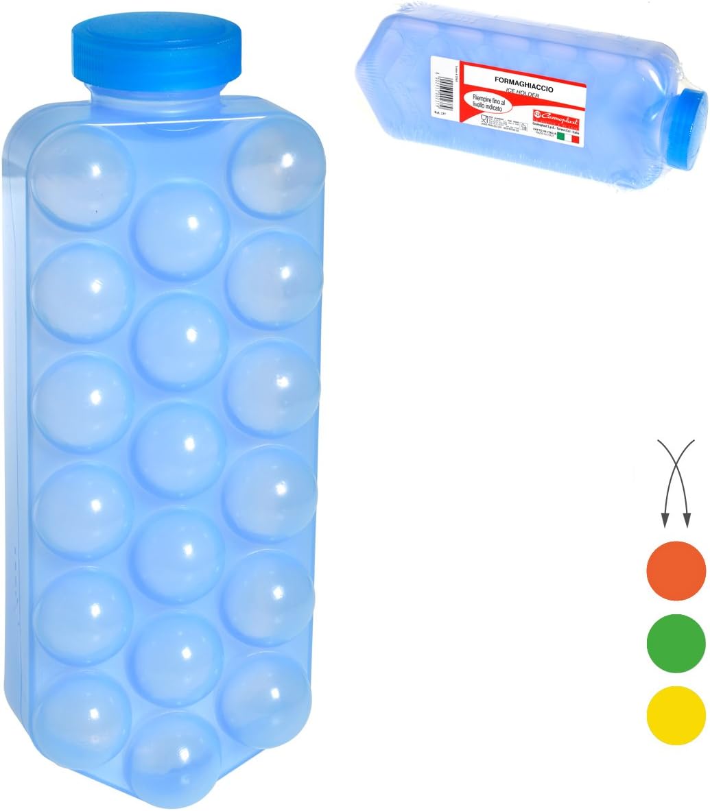 Bottle Ice Cube Tray, 18 Semi-Spheres, 25 x 10 x 7 cm: Amazon.co.uk ...