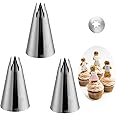 Amazon.com: Piping Tip 1M 3 Pcs Set,1M Star Tip for Cake Decorating ...