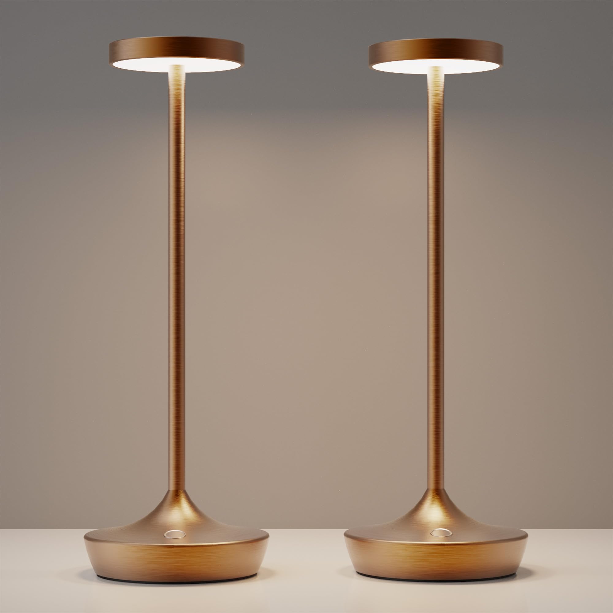 YHT Cordless Table Lamp Rechargeable,6000mAh Battery Operated LED Desk ...