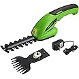 Amazon.com : WORKPRO Cordless Grass Shear & Shrubbery Trimmer - 2 in 1 Handheld Hedge Trimmer 7 ...