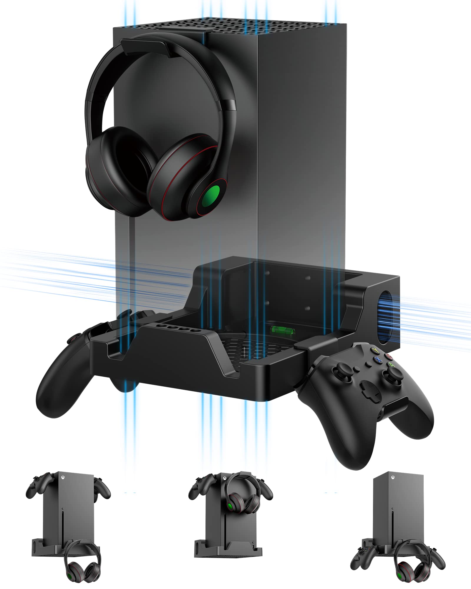 Mua Wall Mount for Xbox Series X, Wiilkac 4 in 1 Wall Mount Bracket Kit ...