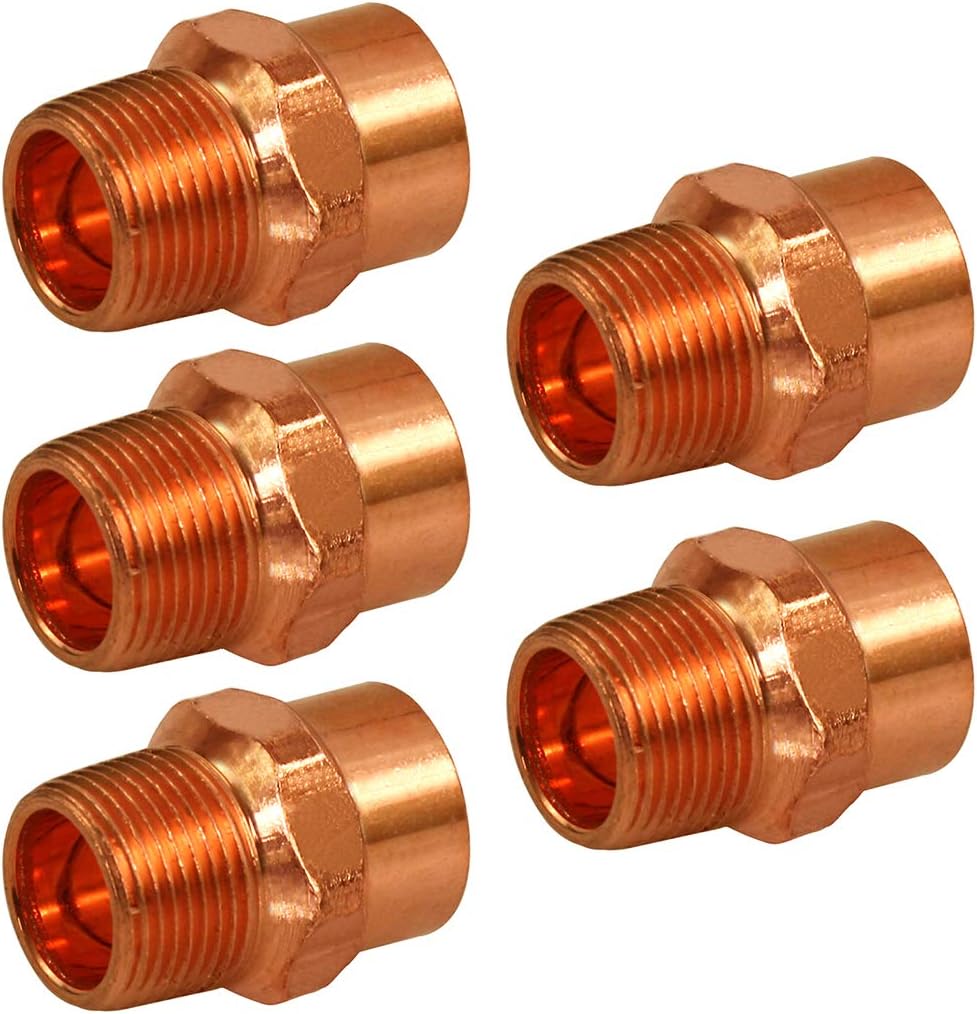 SUPPLY GIANT DDNB0340-5 Male Adapter Reducing Fitting Sweat x MIP ...