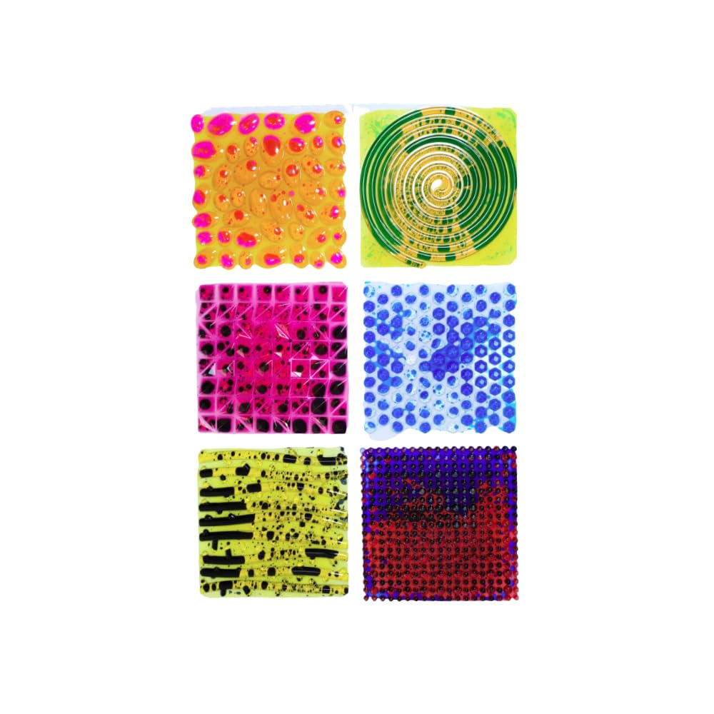 Mua Playlearn Textured Massage Liquid Sensory Tiles Set of 6-30cm, Engage and Explore Through ...